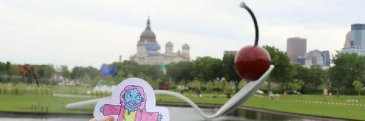 Flat Jesus takes on Minneapolis!