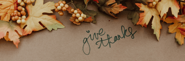 Giving thanks in November (and beyond)